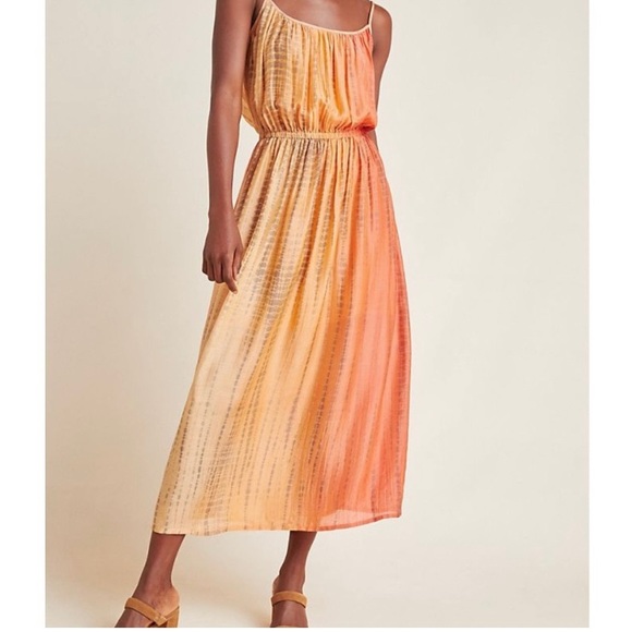 Frye | Dresses | Frye Shibori Silk Maxi Dress | Poshmark